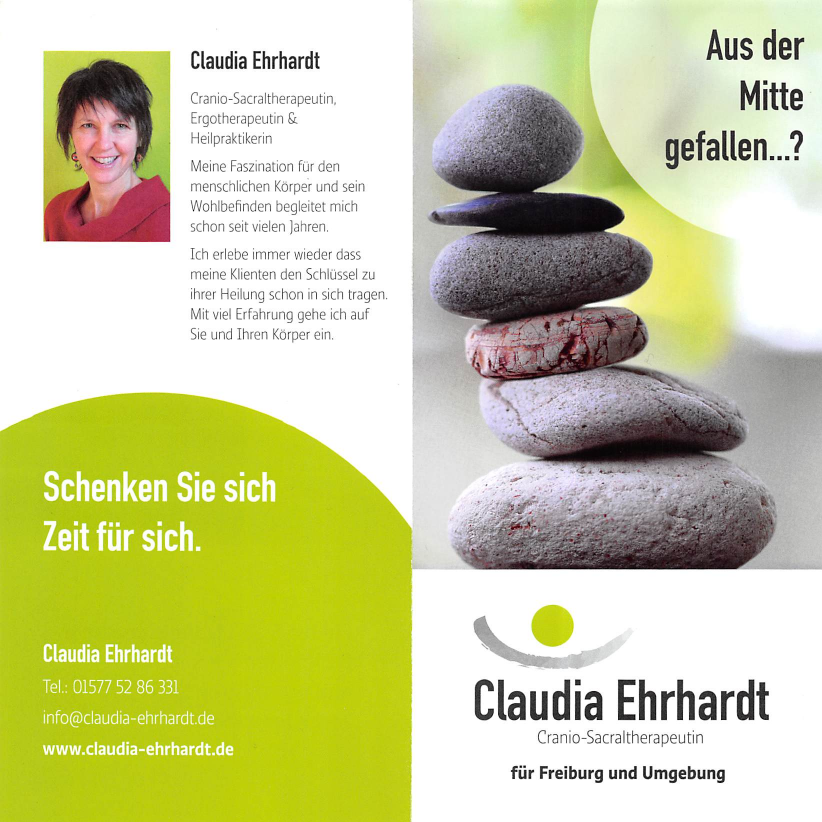 Herzlich Willkommen - Claudia Ehrhardt - Craniosacrale Behandlung